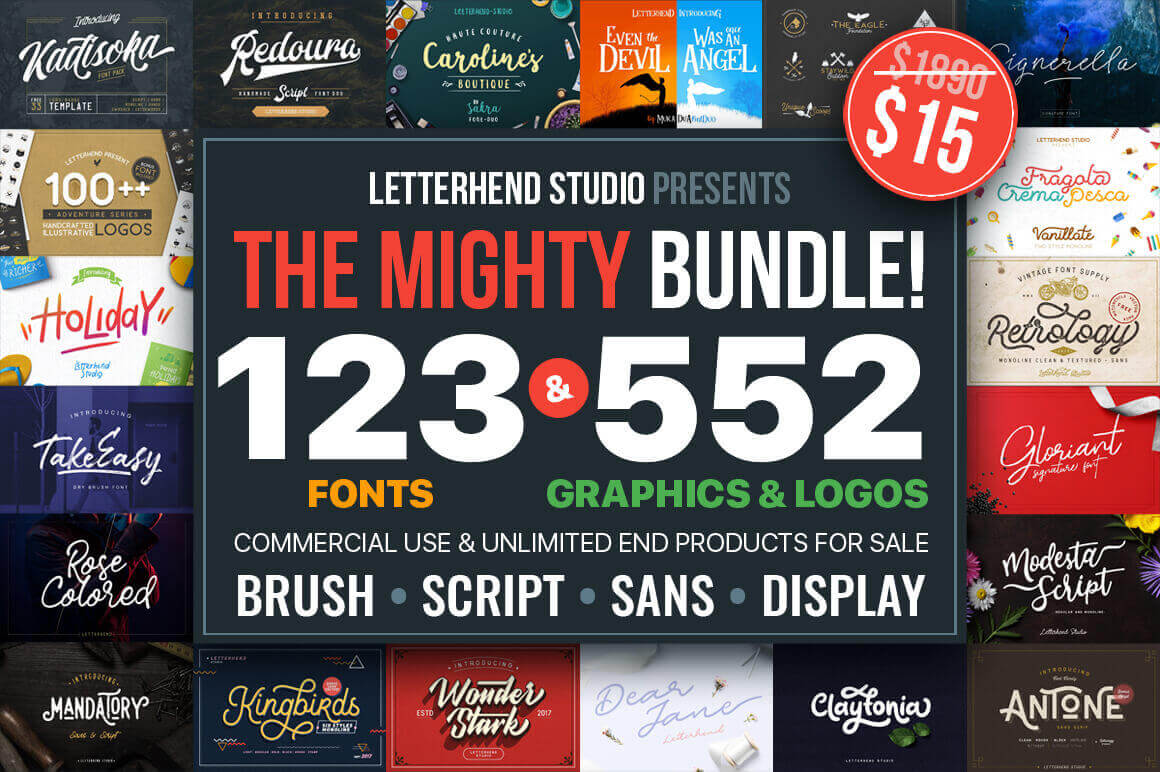 The Mighty Fonts & Graphics Bundle - Epic Bundle