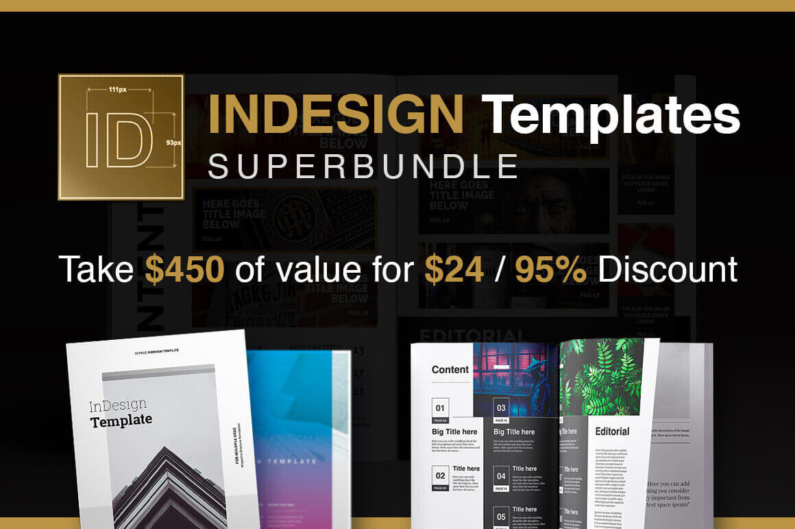 Mighty InDesign Magazine & Brochure Bundle - Epic Bundle