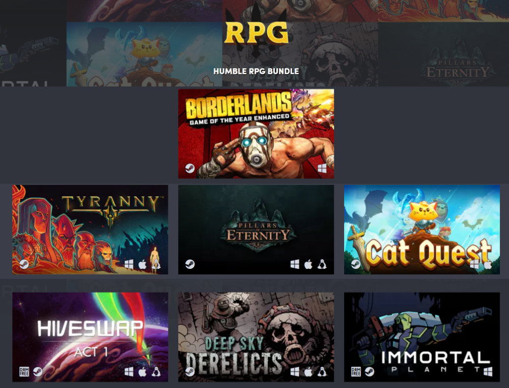 Humble RPG STEAM GAME Bundle - Epic Bundle