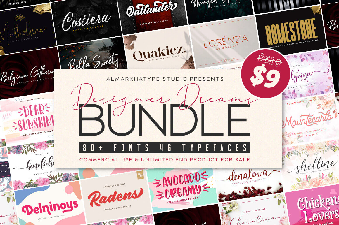 Designer Dream "Fun, Friendly, & Fonts" Bundle - Epic Bundle