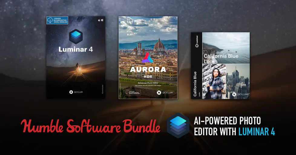 Humble Photo Software Bundle incl. Luminar 4 - Epic Bundle