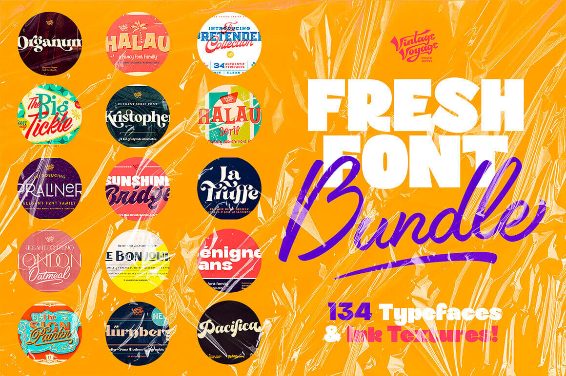 The Fresh Font Bundle - 134 Typefaces - Epic Bundle