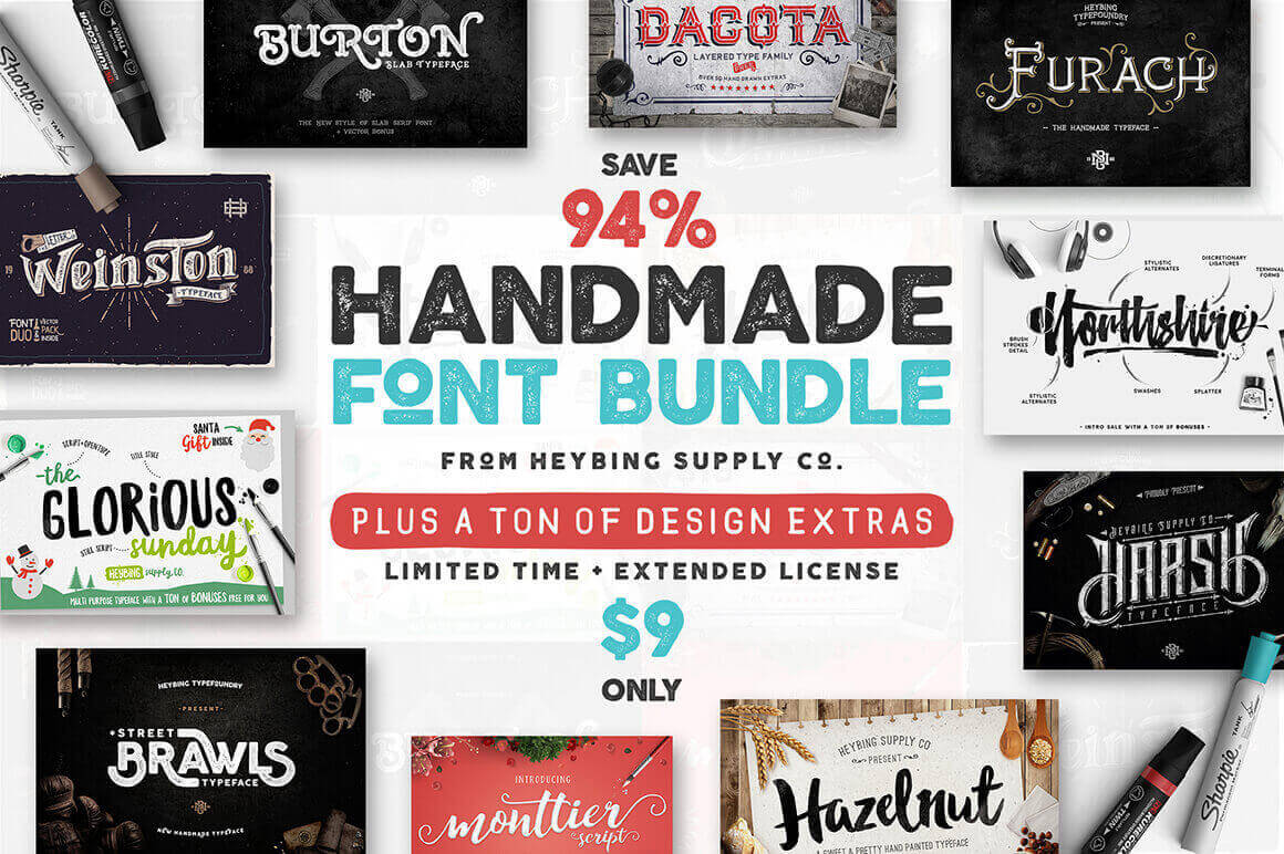 The Handmade Font Bundle - Epic Bundle