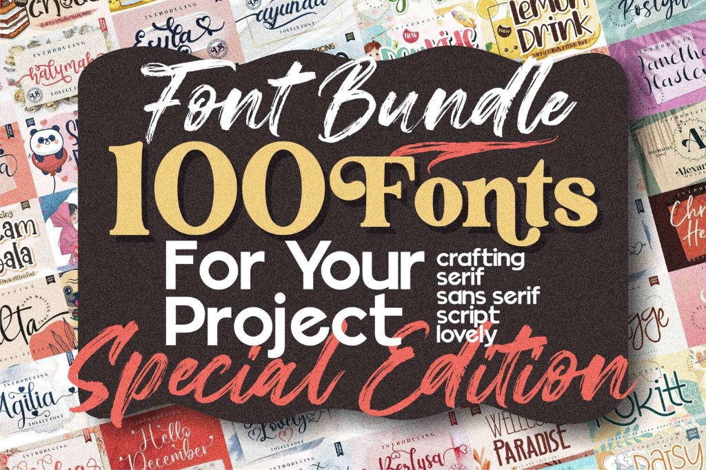 The Massive 100+ Fonts Bundle - Epic Bundle