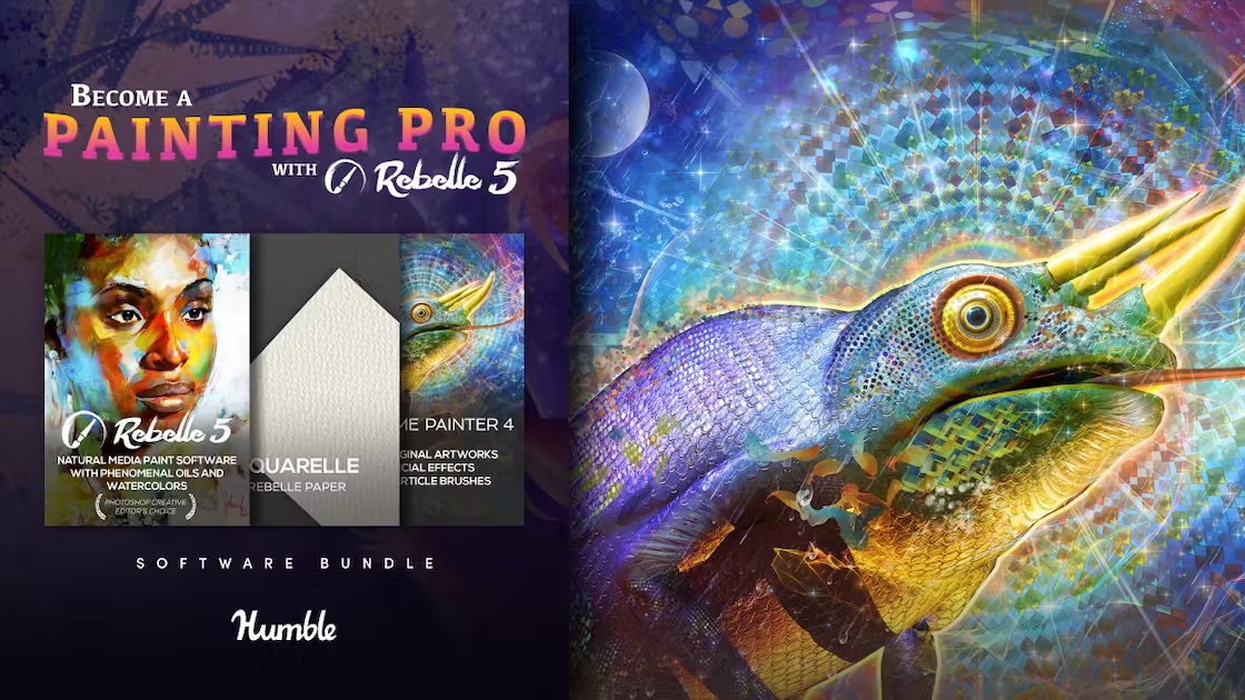 Humble Bundle: "Become a Painting Pro with Rebelle 5" Bundle - Epic Bundle